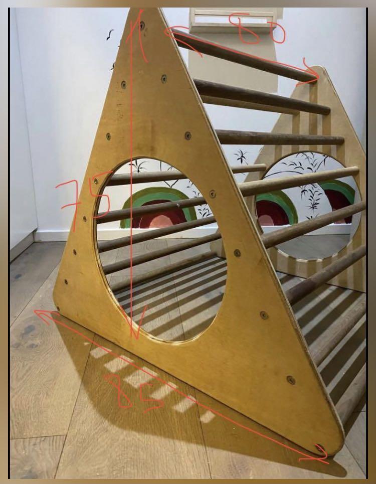 Moovbaby Solid Wooden Pikler triangle tent, Babies & Kids, Baby Nursery ...