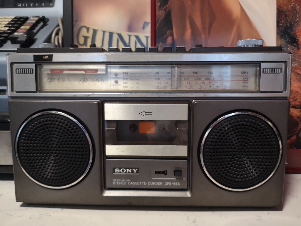 Sony Vintage Radio Retro Radio Cassette Player Rare Collectible or Prop ...