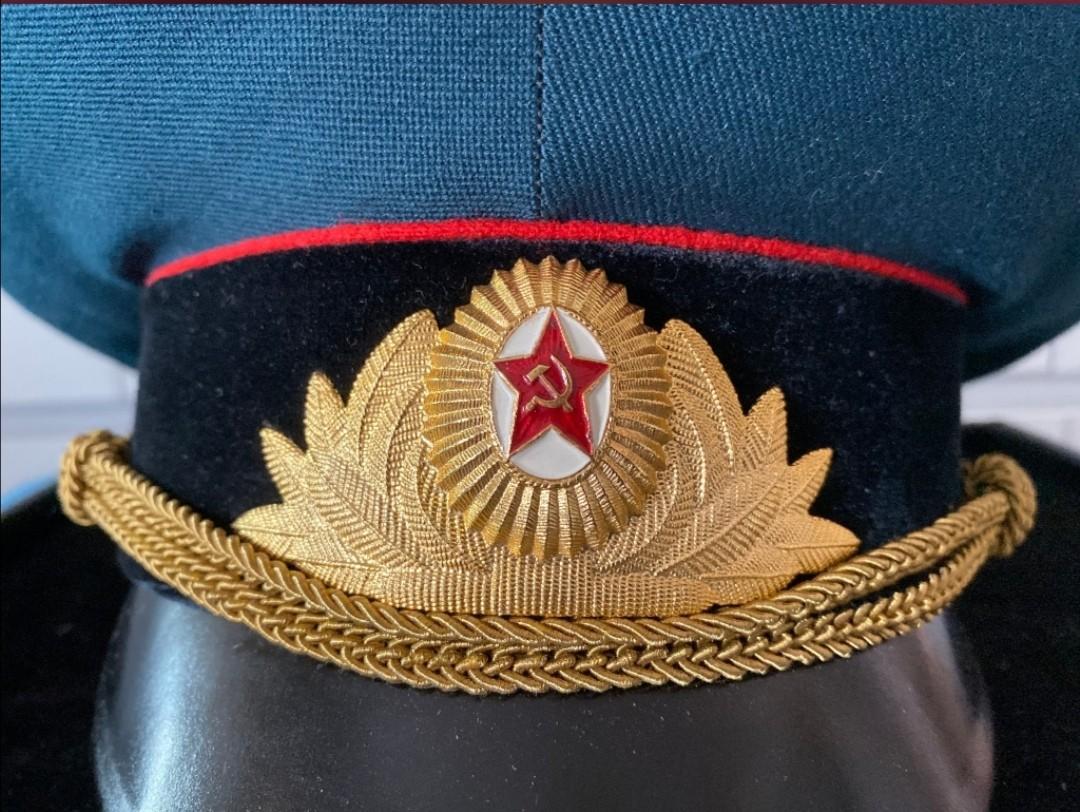 Soviet Red Army Officer Peak Parade Cap, Hobbies & Toys, Memorabilia ...