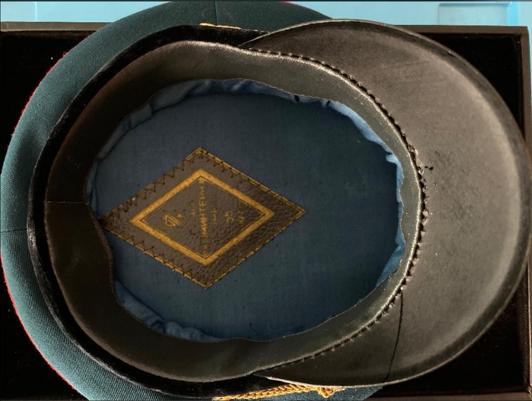 Soviet Red Army Officer Peak Parade Cap, Hobbies & Toys, Memorabilia ...