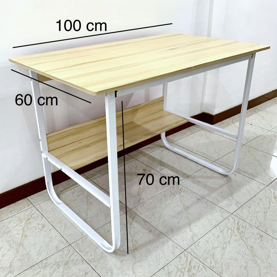 Study desk / work computer table / WFH setup - maple colour, Furniture ...