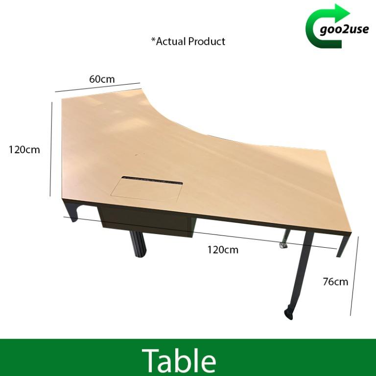 Triangle office desk/Office table, Furniture & Home Living, Furniture ...