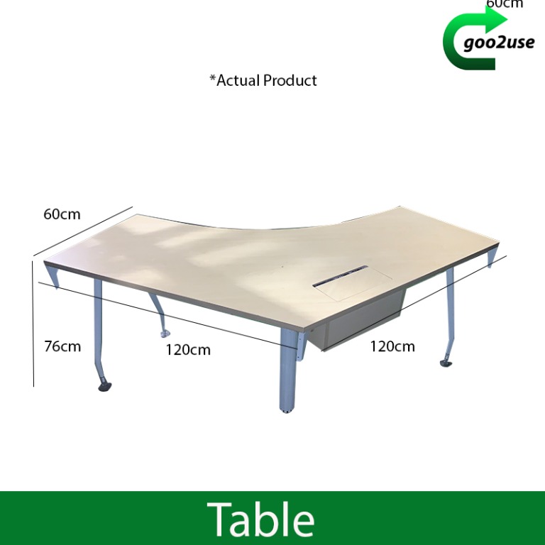 Triangle office desk/Office table, Furniture & Home Living, Furniture ...