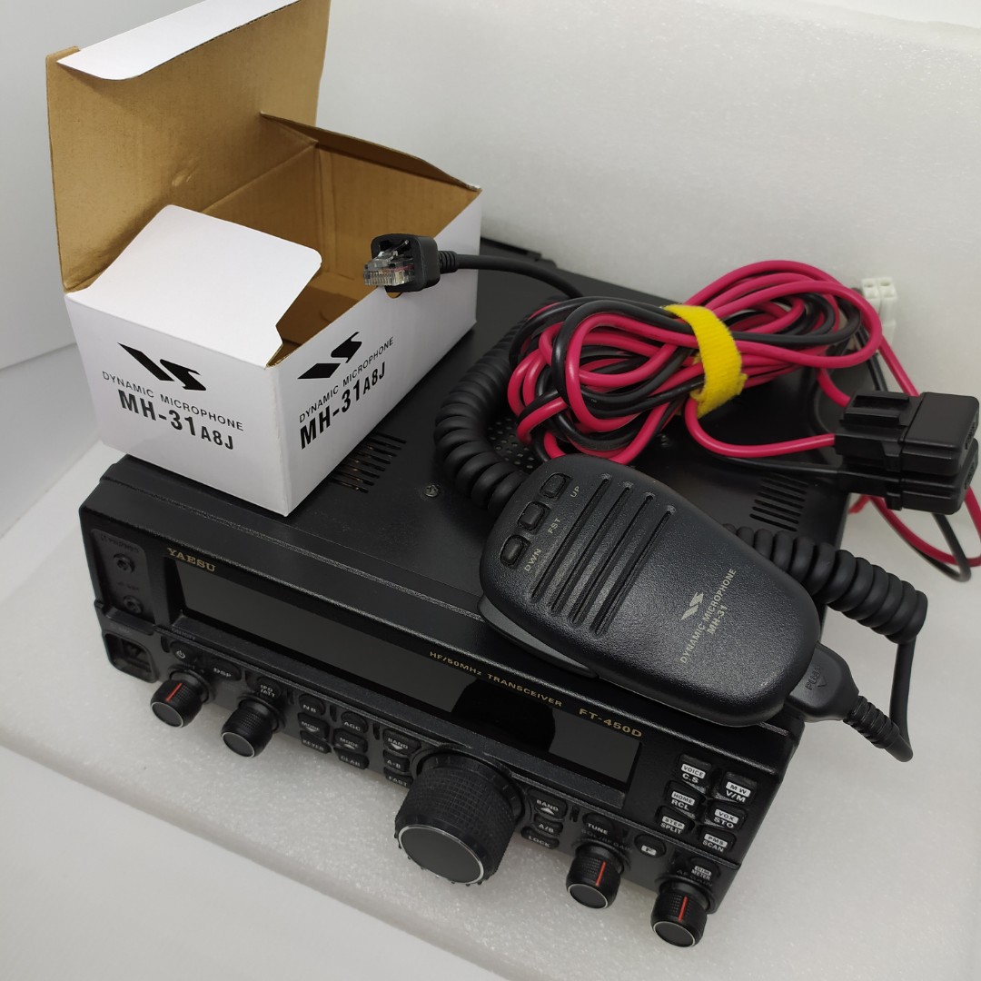 Yaesu FT 450 D HF & 50m RIG Built-in antenna tuner + BONUS PS 30A ...