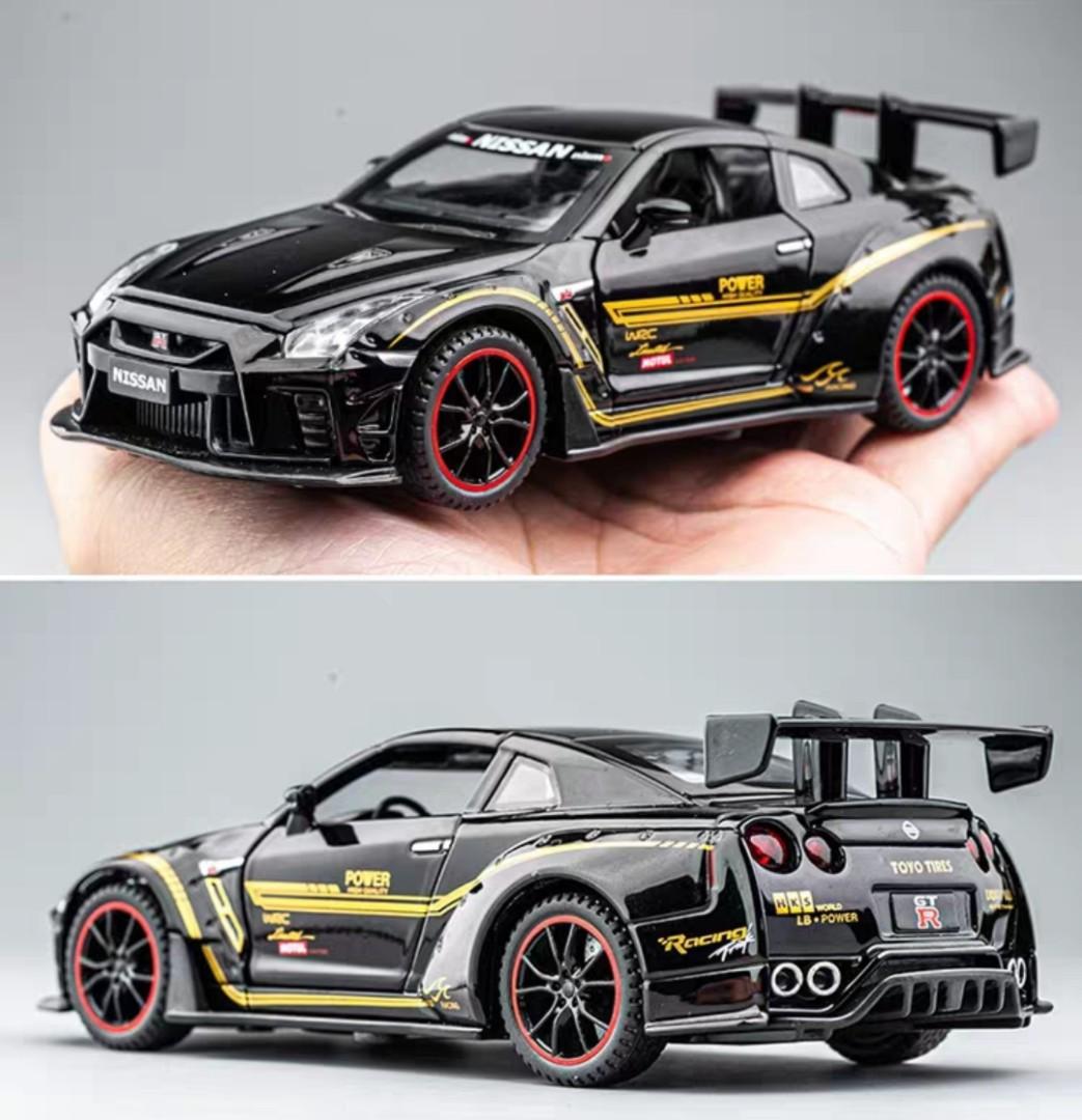 (READY STOCK) 1:32 Modded Nissan GTR R35 Metal Diecast Model Car with ...
