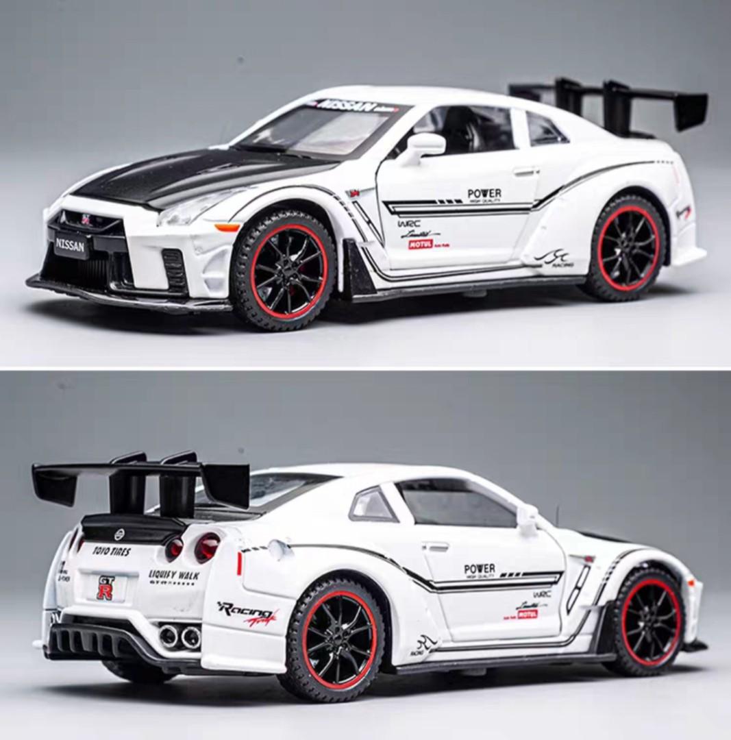 (READY STOCK) 1:32 Modded Nissan GTR R35 Metal Diecast Model Car with ...