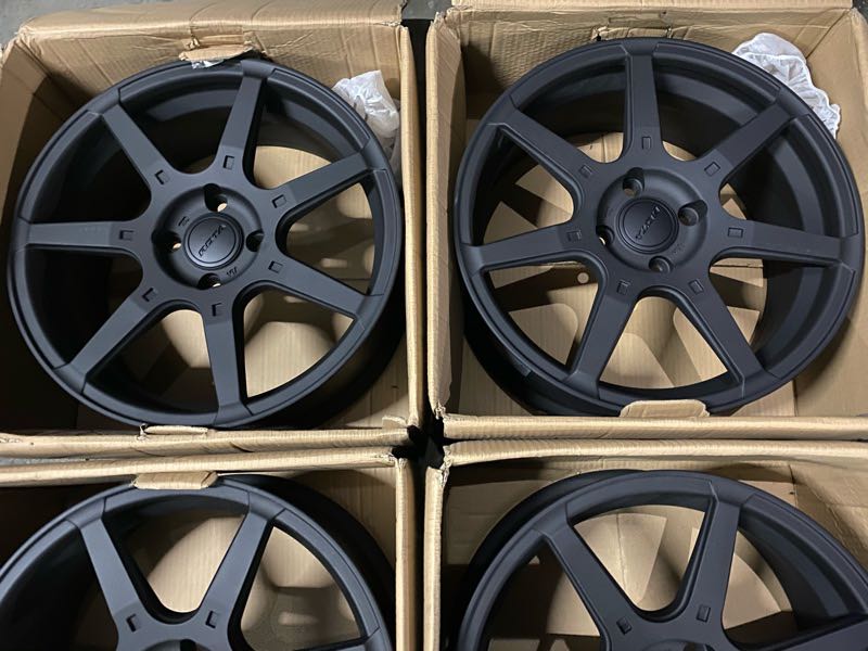 17" Rota GTR Mags 4Holes pcd 100 FlatBlack bnew mags, Car Parts ...