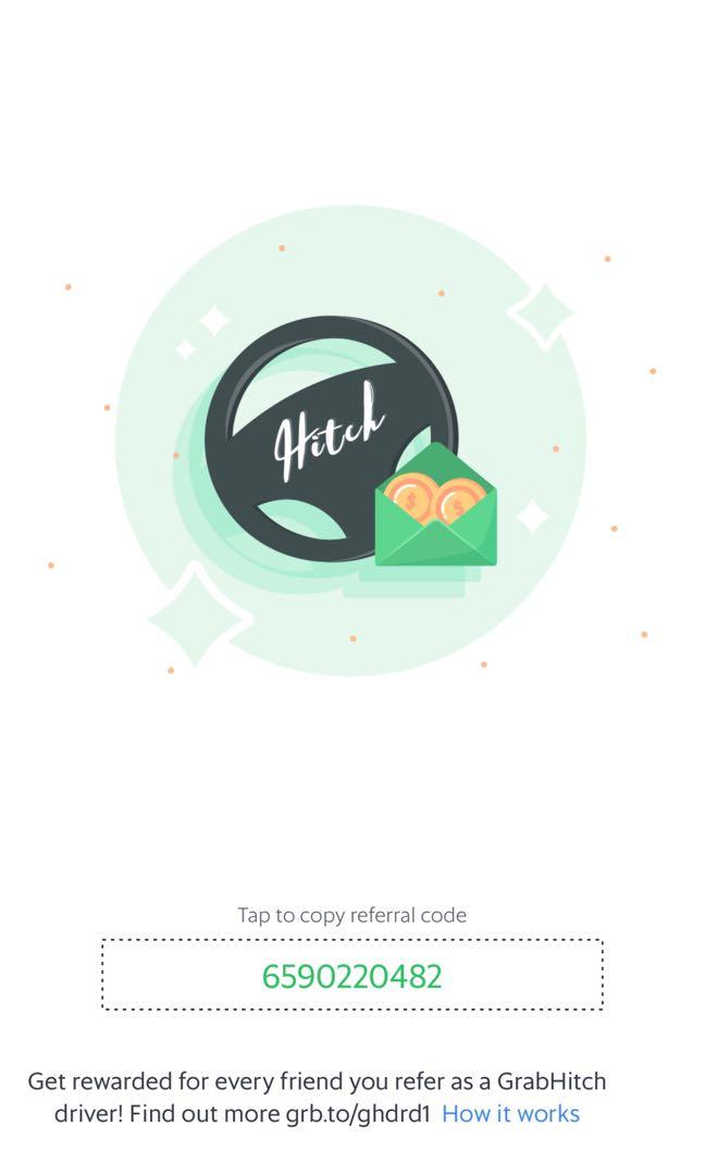 GrabHitch Referral Code (Invite & Reward) ***, Everything Else on Carousell