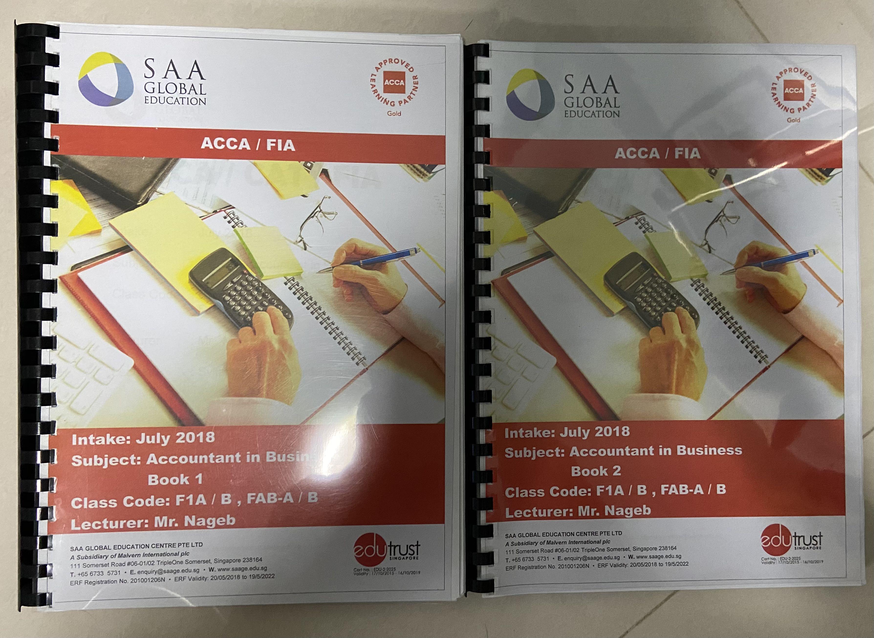 ACCA F1 to F6 notes, Hobbies & Toys, Books & Magazines, Assessment ...