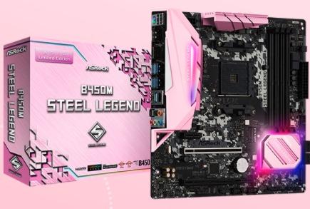 ASRock B450M Steel Legend (Pink), Computers & Tech, Parts & Accessories ...