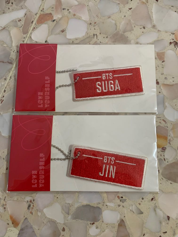 Brand New BTS Name Tag Jin Love Yourself, Hobbies & Toys, Memorabilia ...