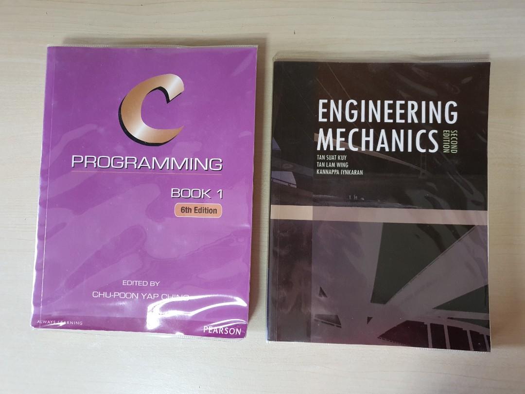 C Programming textbook and Engineering Mechanics textbook, Hobbies ...