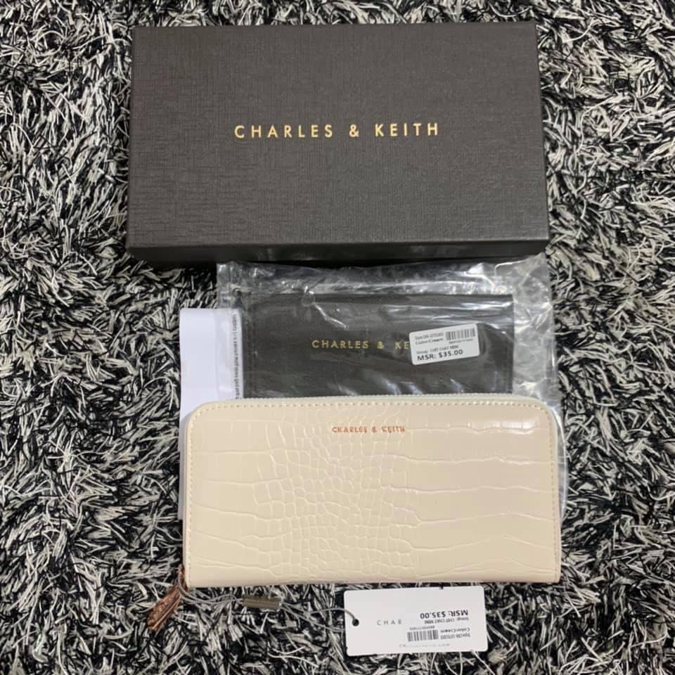 C&K Croc Effect Long Wallet, Women's Fashion, Bags & Wallets, Wallets ...