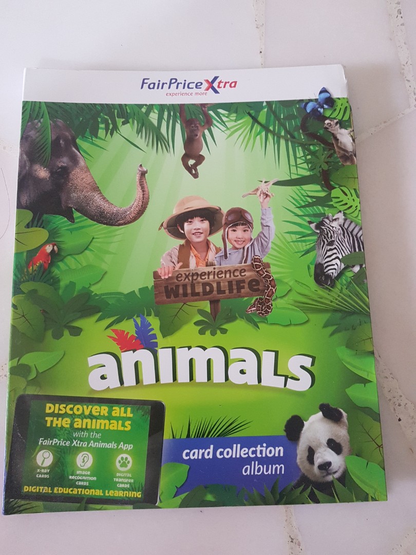 Fairprice Xtra Educational Wild Animals Card Collection And Activity ...