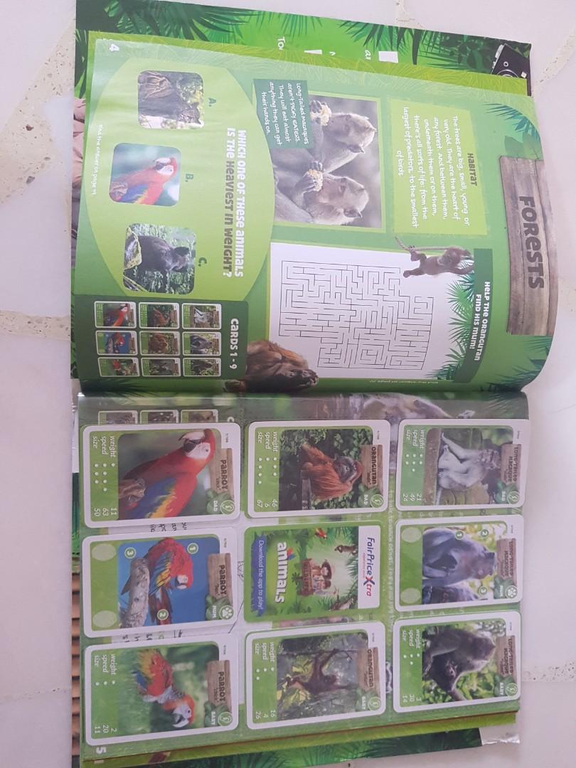 Fairprice Xtra Educational Wild Animals Card Collection And Activity ...
