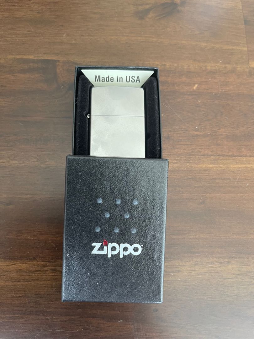 Genuine zippo lighter in satin chrome, Computers & Tech, Parts ...
