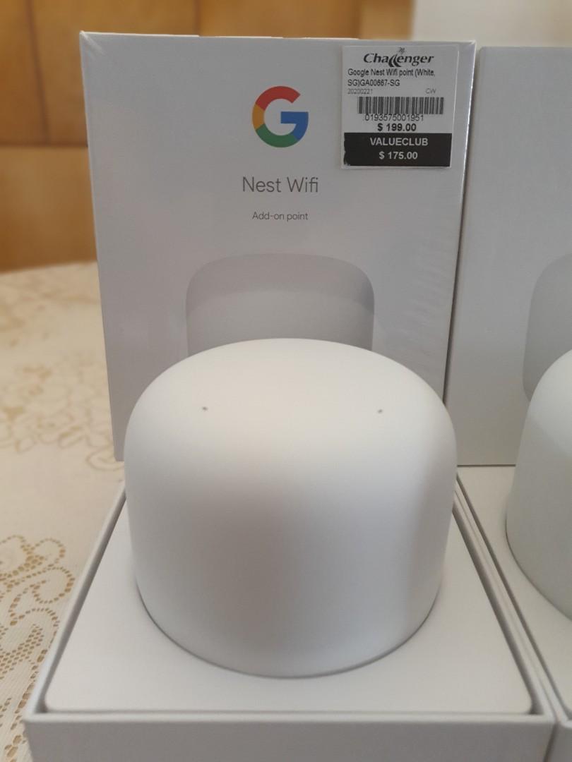 Google Nest Wifi Router and Satellite Add-on Point for Mesh Networking, Computers & Tech, Parts ...