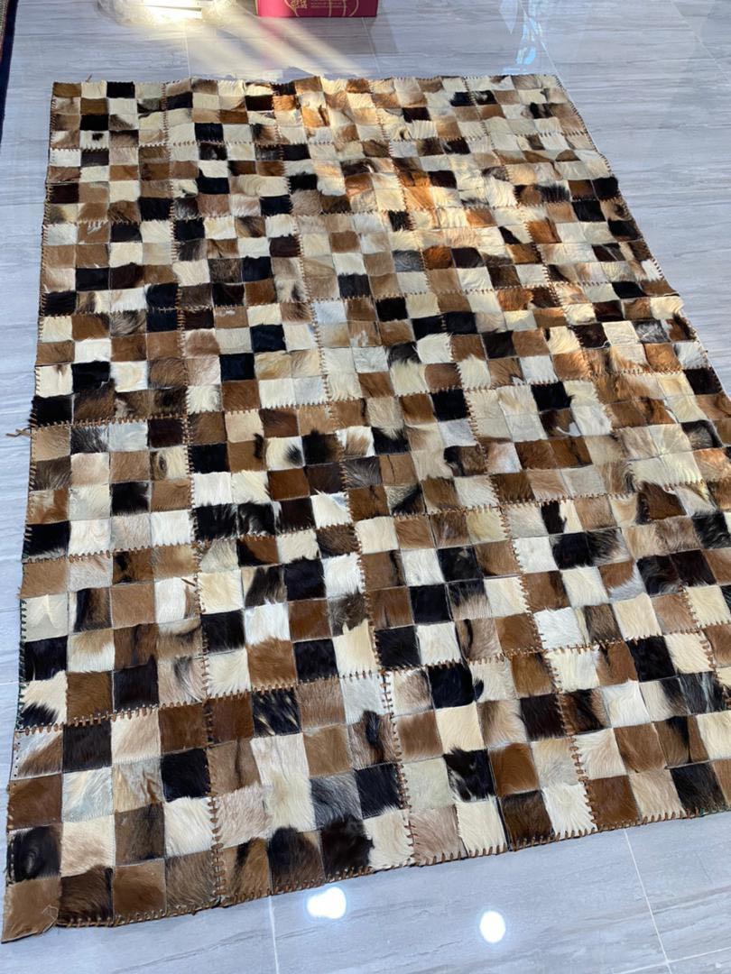 Handmade leather carpet, Furniture & Home Living, Furniture, Sofas on ...