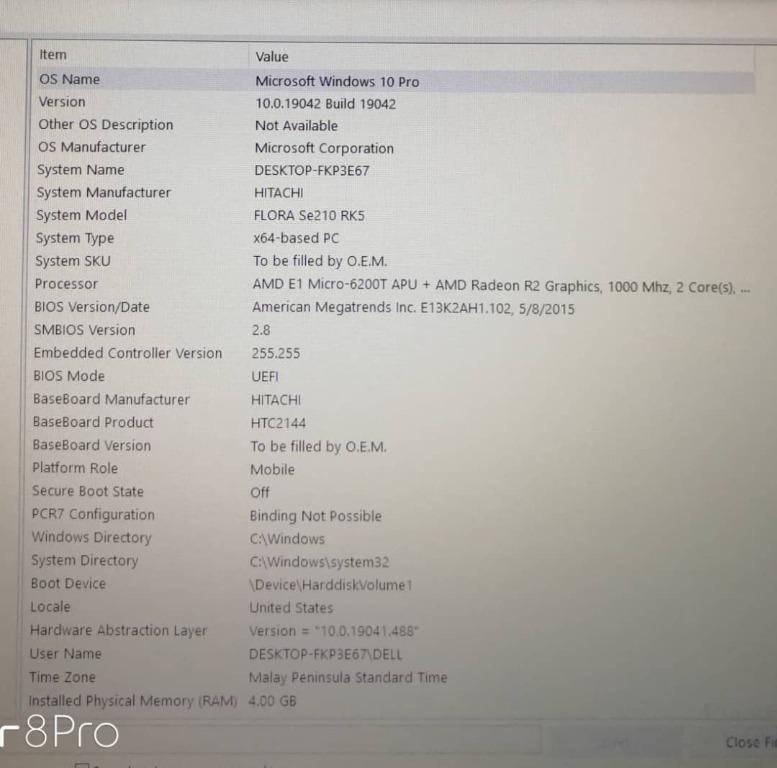 Hitachi Flora Se210 Ultrabook with AMD Graphic Lightweight Made in ...