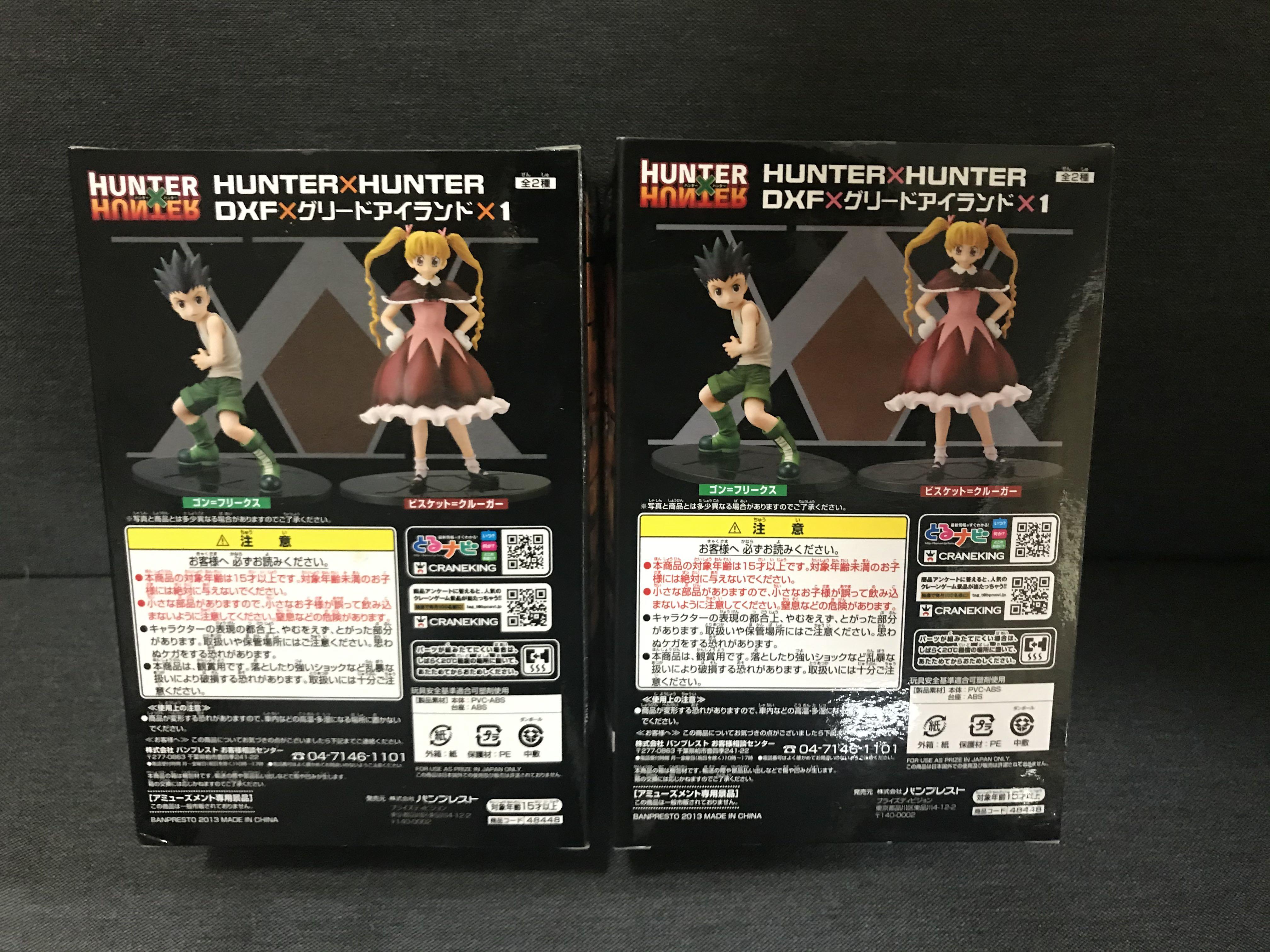 Hunter x Hunter 全職獵人 Bandai DXF 貪婪之島 Greed Island Vol.1 黑盒 小岡 + 比絲姬 兩款 ...