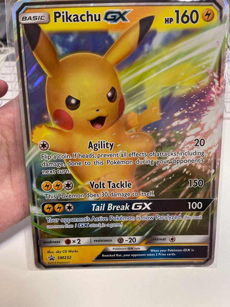 Jumbo Pikachu GX, Hobbies & Toys, Toys & Games on Carousell