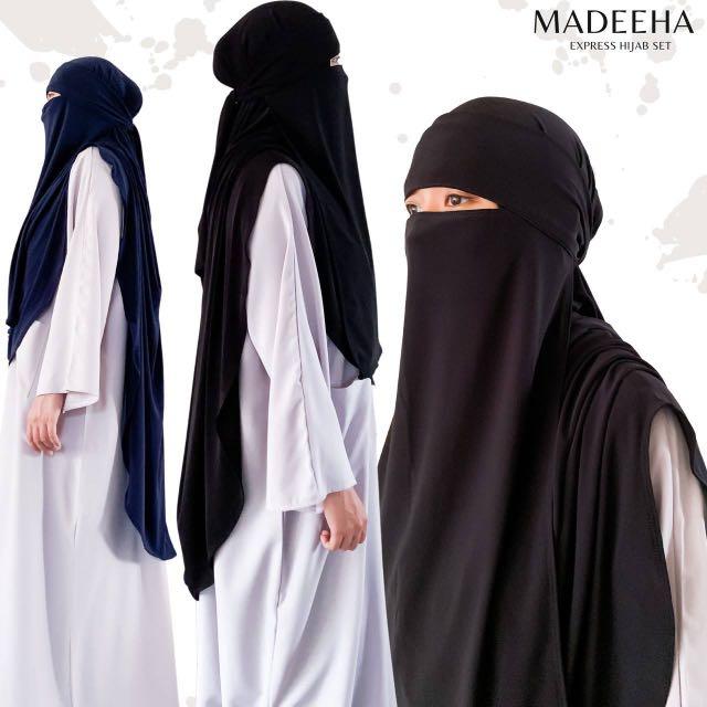 Madeeha Express Hijab Set, Women's Fashion, Muslimah Fashion on Carousell