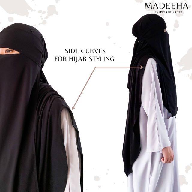 Madeeha Express Hijab Set, Women's Fashion, Muslimah Fashion on Carousell