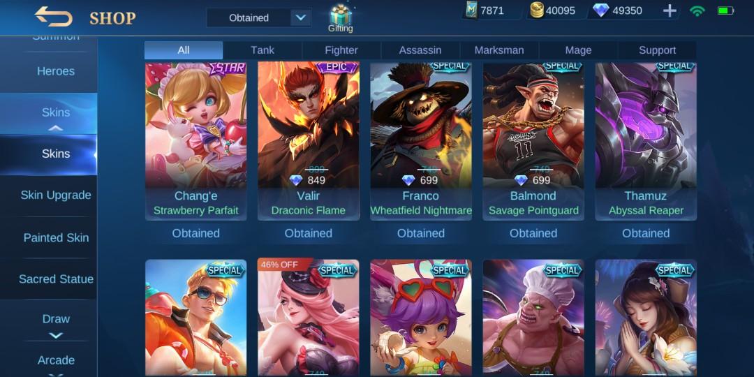 50k gems Mobile Legend MLBB Account, Toys & Games, Video Gaming, In ...