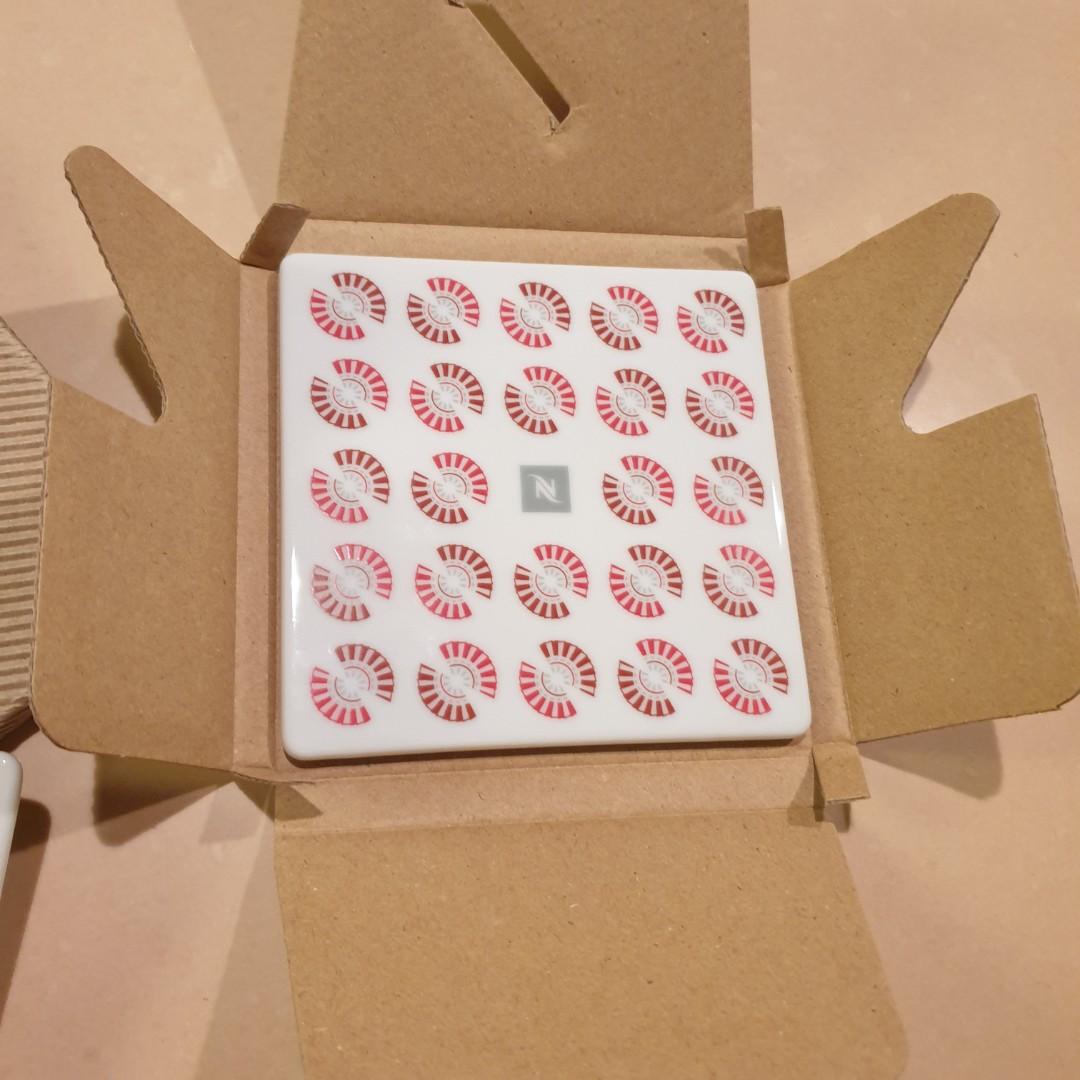 Nespresso coaster porcelain tile, Furniture & Home Living, Kitchenware ...