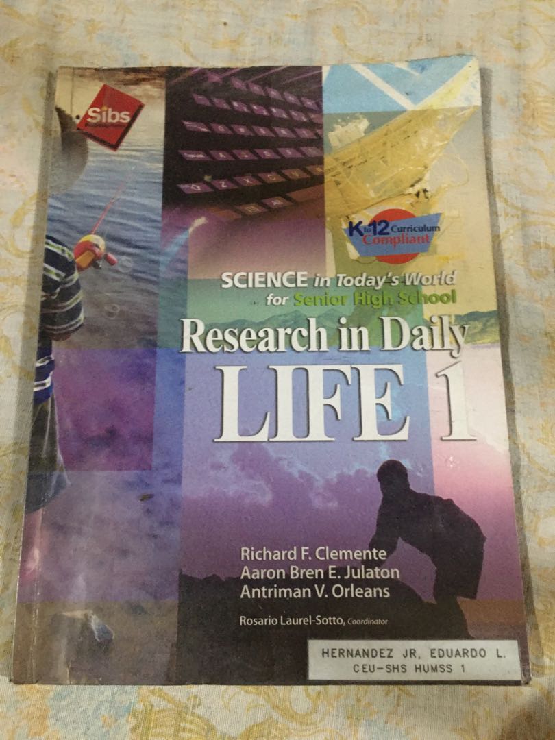 Research in Daily Life 1 (Practical Research 1 Book) - Sibs (Senior ...