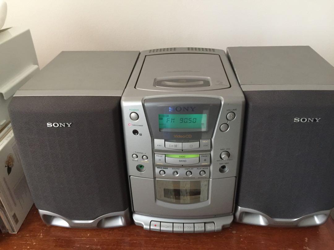 Sony Mini HI Fi with VCD/CD and radio, Electronics, Audio on Carousell