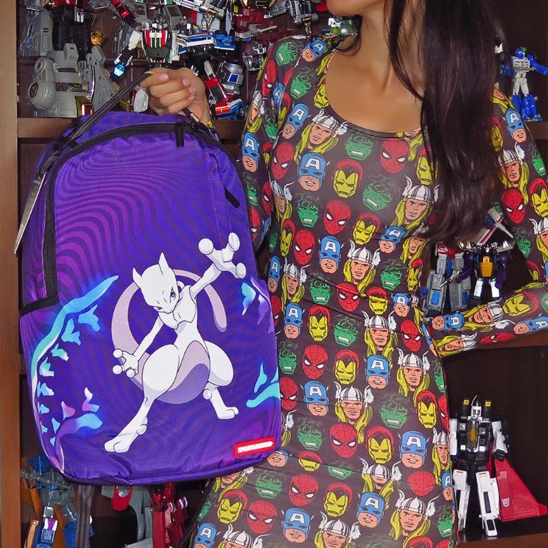 Sprayground Pokemon Mewtwo Psychic Backpack. Unisex Bag, Laptop Bag ...
