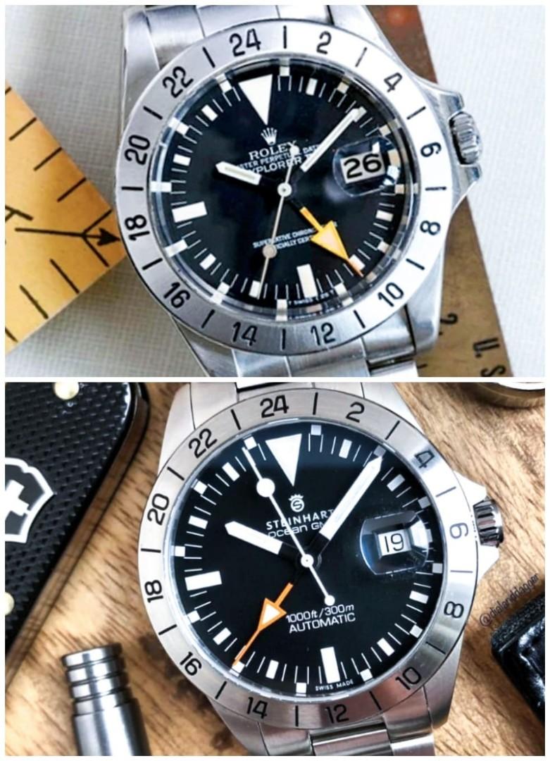 Steinhart Ocean 39 GMT Vintage (Rolex Explorer Ref 1655), Luxury ...