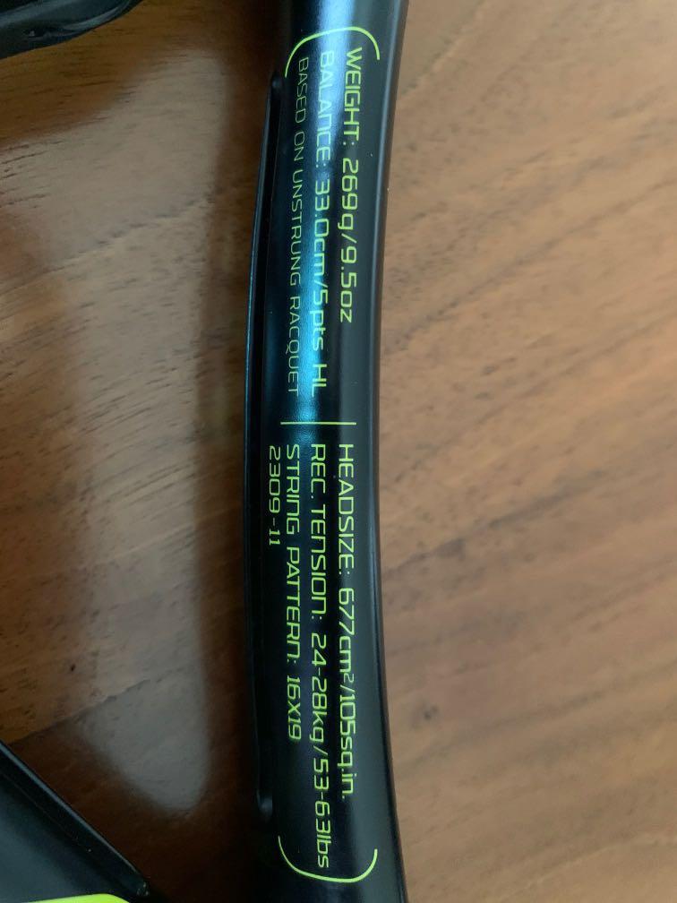 Wilson BLX Fierce X tennis racket, Sports Equipment, Sports & Games ...