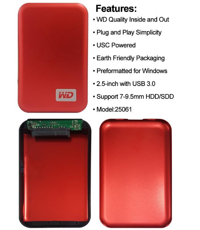 2.5” SATA EXTERNAL ENCLOSURE WD ELEMENTS 3.0, Computers & Tech, Parts ...