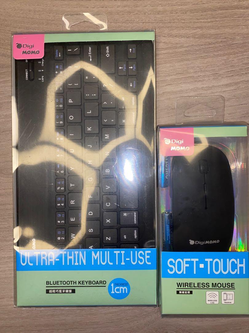 藍芽鍵盤 及無線滑鼠 Digimomo bluetooth keyword and wireless mouse, 電腦＆科技, 電腦周邊及 ...