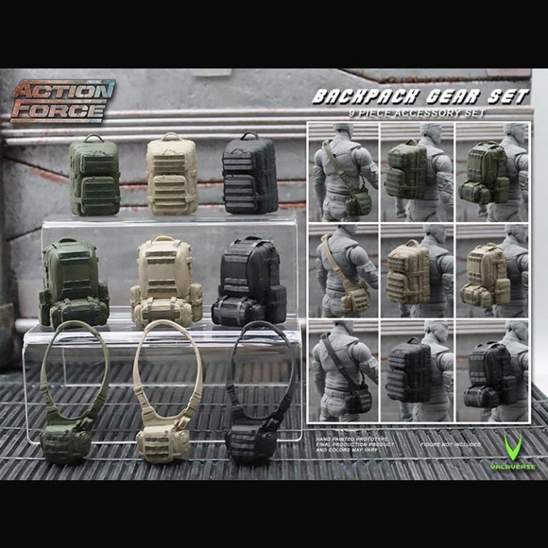 Action Force Special Ops Urban Riot Trooper Declassified Swarm Backpack Gear Pack Set 1/12 Scale ...