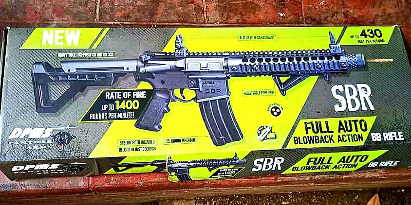Airsoft Crosman Panther Arms SBR DPMS Air Rifle on Carousell