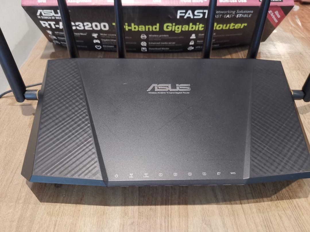 ASUS RT-AC3200 TRI-BAND GIGABIT WIRELESS ROUTER, Computers & Tech ...