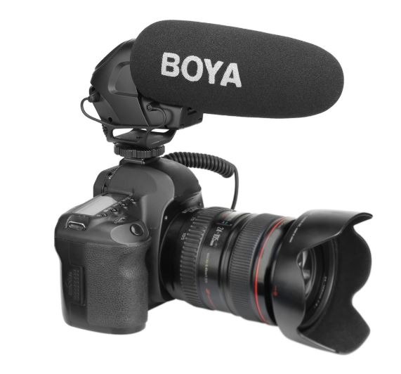 Boya BY-BM3030 On Camera Shotgun Microphone - Hypercardioid Video Mic ...