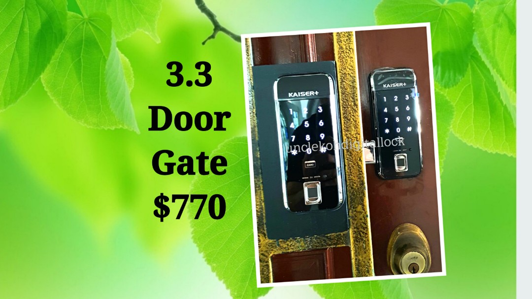 Bundle Kaiser Door & Kaiser Gate Digital Lock Digital Door Lock ...