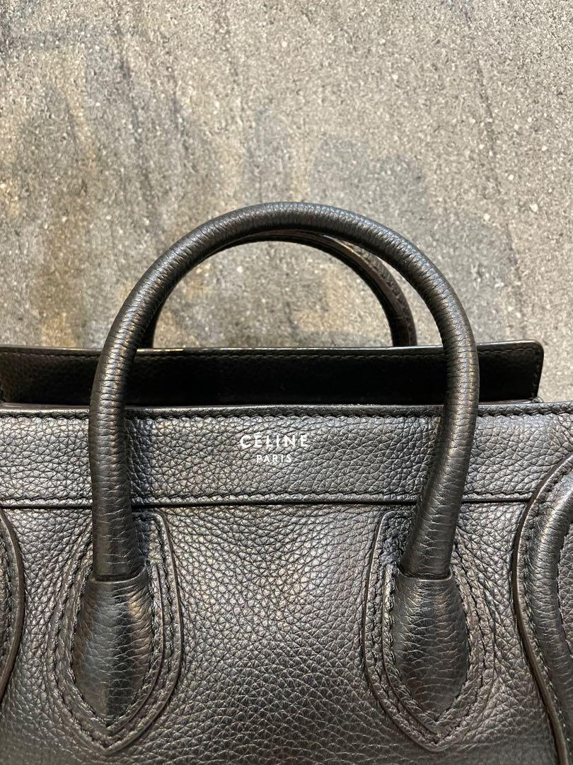Celine Nano Luggage Black Bag, Luxury, Bags & Wallets on Carousell