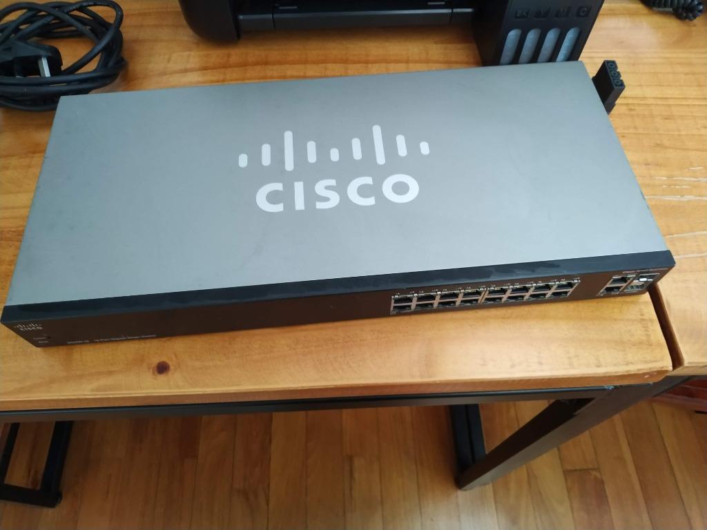 Cisco 18 Port Smart Switch SG200-18, Computers & Tech, Parts ...
