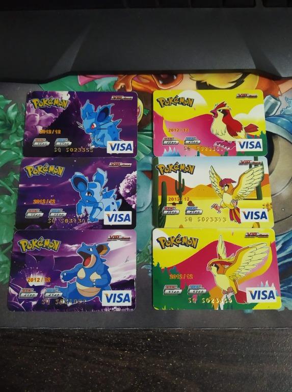 Customized Pokemon Visa Cards - 30 Each, Hobbies & Toys, Toys & Games ...