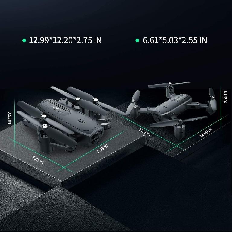 DEERC D30 Drone with Camera 1080P for Adults-Live Video/Manual Focus ...