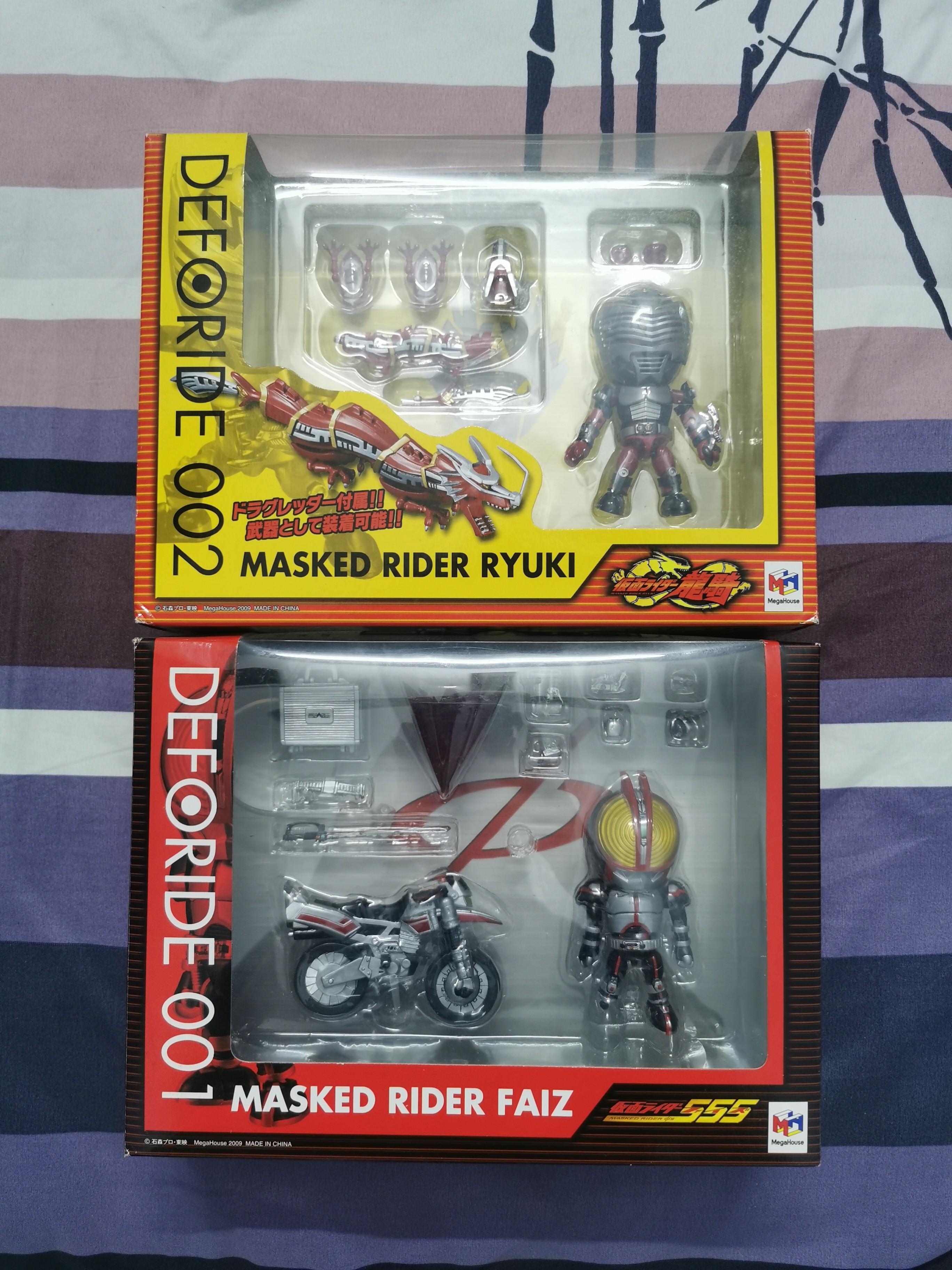 Deforide 001 & 002 Kamen Rider Faiz & Ryuki, Hobbies & Toys ...