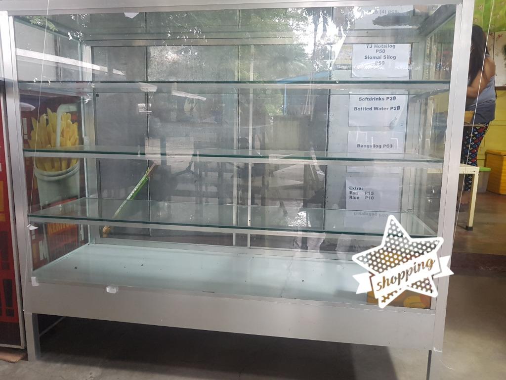 Glass and Aluminum Estante, Furniture & Home Living, Furniture, Shelves ...
