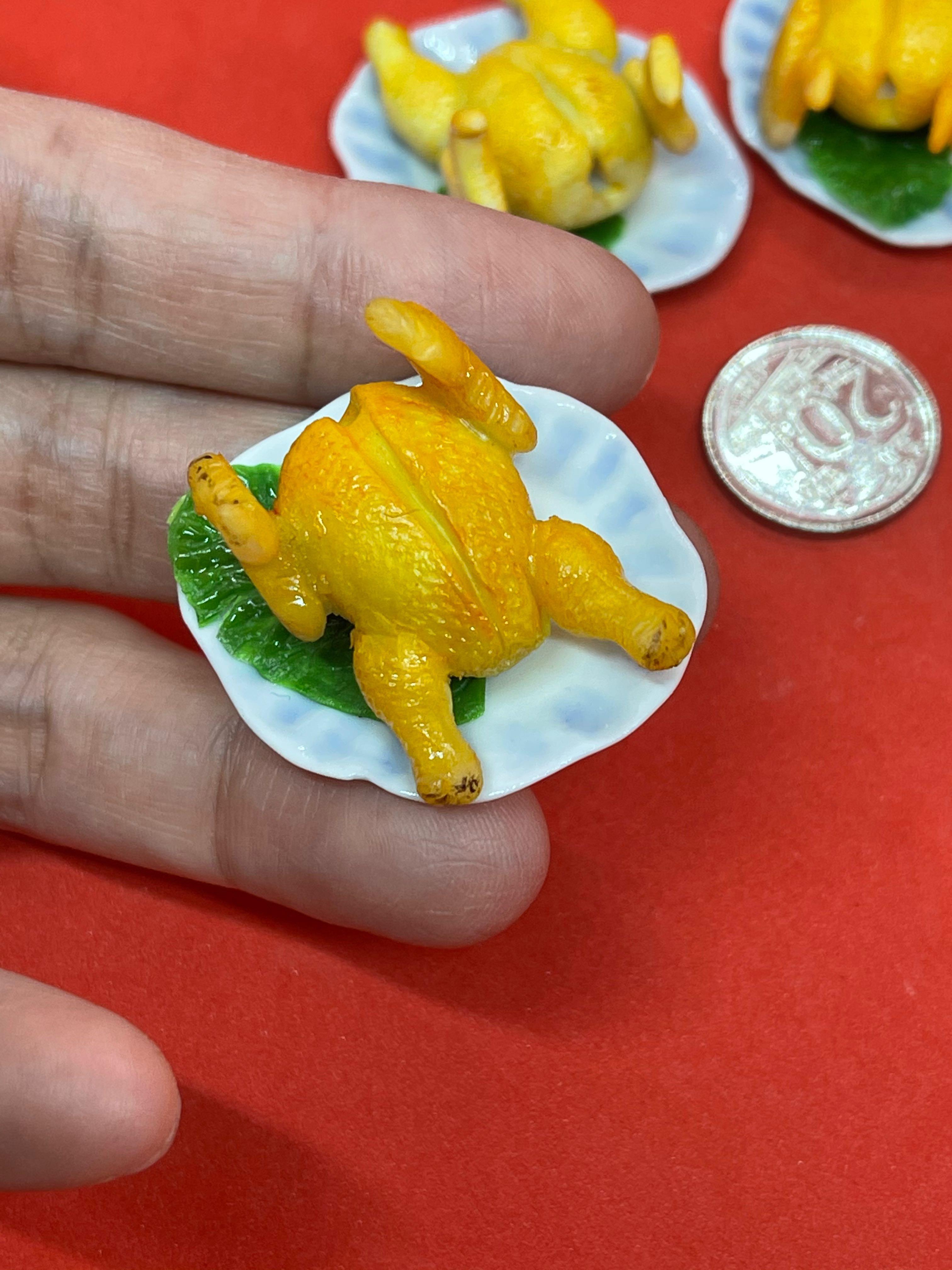 Handmade Miniature Roasted chicken - Steamed Chicken (Clay), Hobbies ...