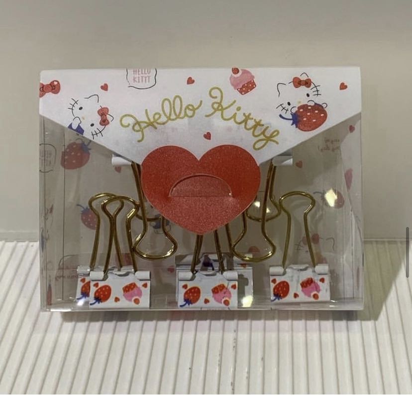 Hello kitty binder clip set, Everything Else, Others on Carousell