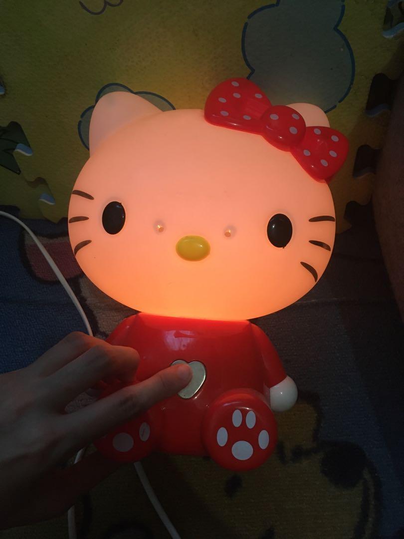 Hello Kitty Touch Lamp Shade, Furniture & Home Living, Lighting & Fans ...
